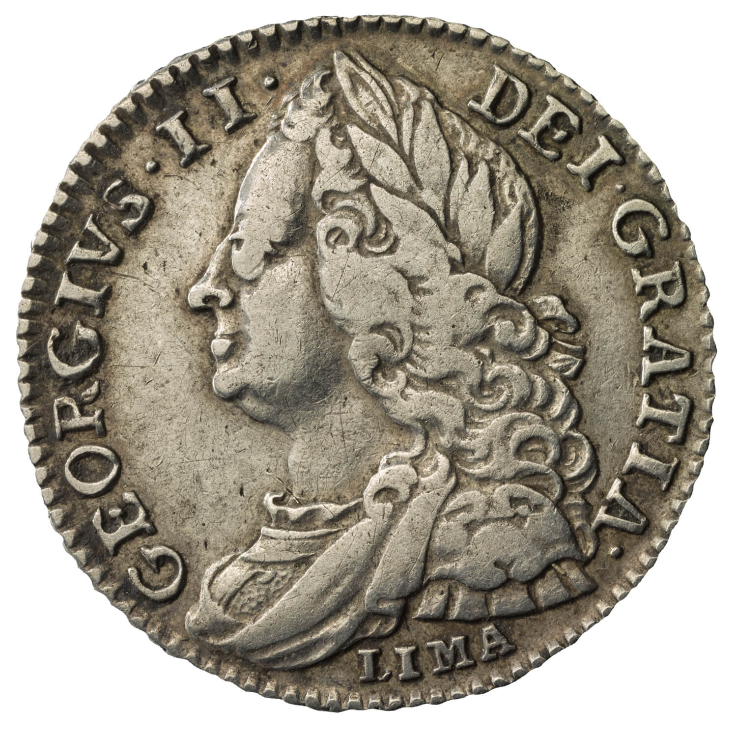 1745 George II Sixpence Lima | Fine Plus | The Royal Mint